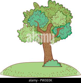 nature tree park cartoons Stock Vector Image & Art - Alamy