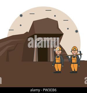 Mining workers cartoon Stock Vector Image & Art - Alamy