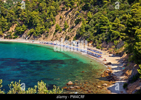 Stafylos beach, Skopelos island, Northern Sporades, Magnessia, Thessaly ...
