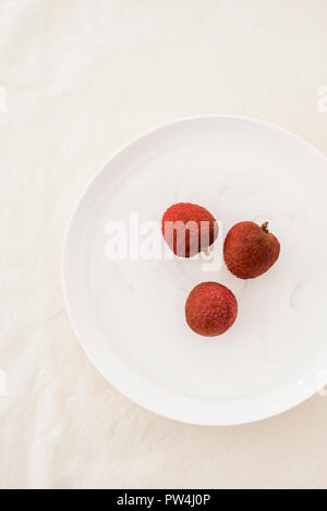 lychees on table, fresh ripe lychee fruit tropical fruit lychee juice ...