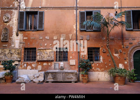 Rome. Atrium Exterior of the Basilica of San Pietro. Details of ...