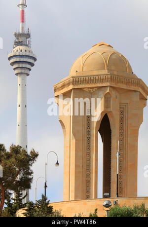 Baku TV Tower Stock Photo - Alamy