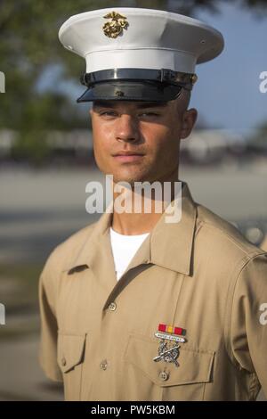 U.S. Marine Corps Pfc. Cory Leighty, the Charlie Company high shooter ...