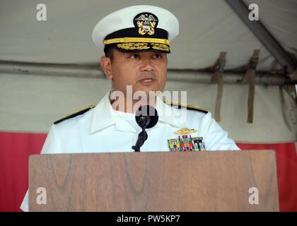 WILLIAMSBURG, Va (September 22, 2017) - Rear Adm. Alan J. Reyes ...