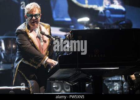 Elton John performs live onstage at BST Hyde Park festival, in London ...