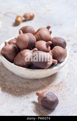 Acorn chocolate cake pops Stock Photo - Alamy