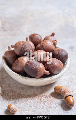 Acorn chocolate cake pops Stock Photo - Alamy