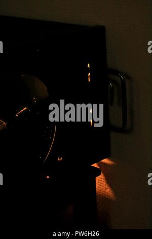 Military radar from cold war era, front view Stock Photo - Alamy