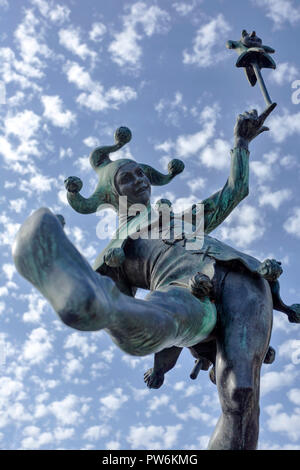 A sculpture of "Touchstone", the fool, in Shakespeare's "As You Like It ...