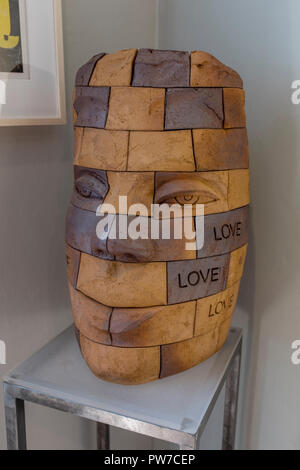 James Tyler - Brickhead Sculpture Stock Photo - Alamy