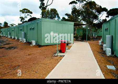 Mining Camp Accommodation Rooms Stock Photo - Alamy