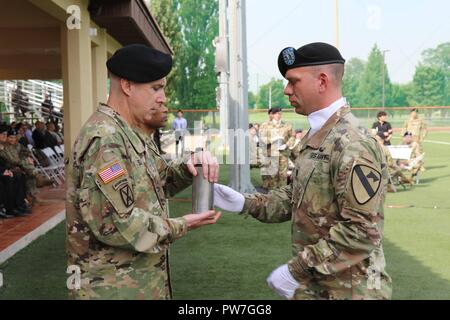 Maj. Gen. John P. Sullivan, outgoing commanding general, 1st Theater ...