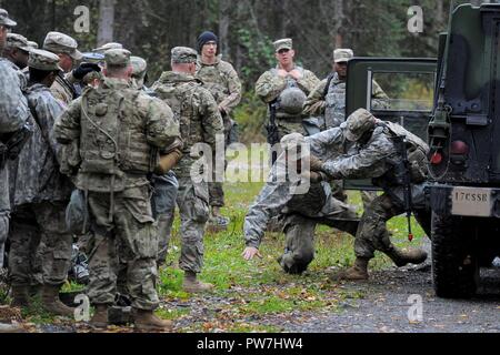 A Soldier assigned to the 109th Transportation Company, 17th Combat ...