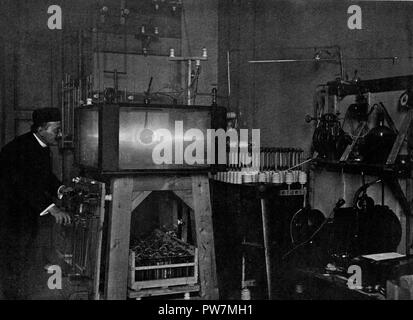 Kristian Birkeland and his terrella experiment Stock Photo - Alamy