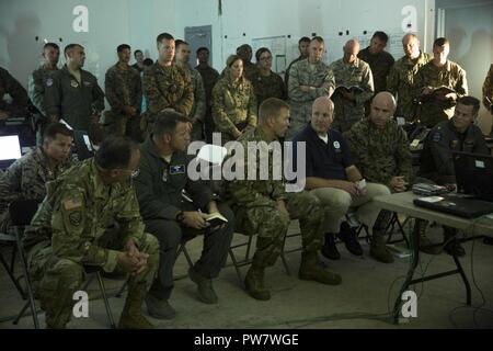 Lt. Gen. Jeff Buchanan, U.S. Army North Commander, receives a tour by ...
