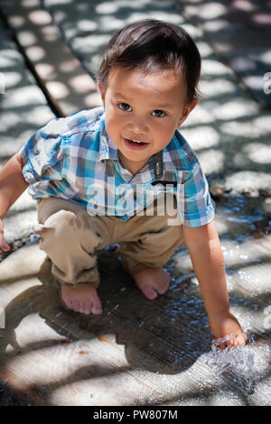 3 year old boy having development checkup with paeditrician at NHS ...