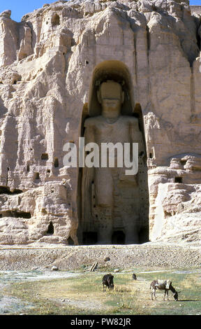 Afghanistan, UNESCO World Heritage site of Bamiyan, Buddha statue and ...