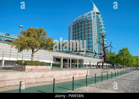 Lisbon, Portugal - MAY 06 2018: Lisbon Modern Buildings in Park of ...