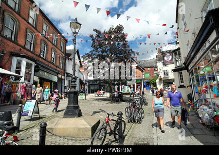 Town centre shops Ashbourne Derbyshire England UK GB EU Europe Stock ...