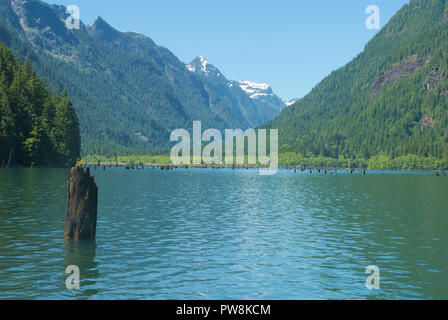 Stave River valley at the north end of Stave Lake in Mission, British ...