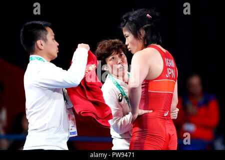 (L-R) Yuka Kagami, Shoko Yoshimura (JPN), OCTOBER 7, 2018 : Japanese ...