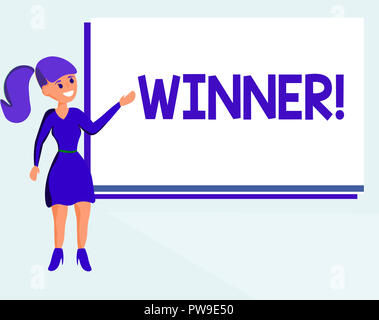 Text sign showing You re are A Winner. Conceptual photo Winning as 1st ...