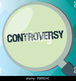 Handwriting text Controversy. Concept meaning Disagreement or Argument ...