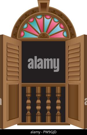 A traditional Malay style wooden window frame Stock Vector Image & Art ...