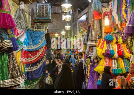 Traditional clothes for sale on Vakil Bazaar, main bazaar of Shiraz ...