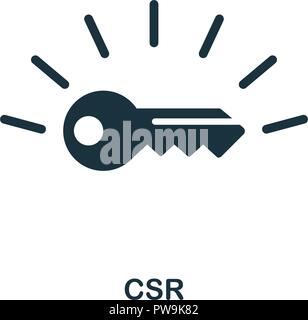 Corporate social responsibility black sign. Sustainable Development ...