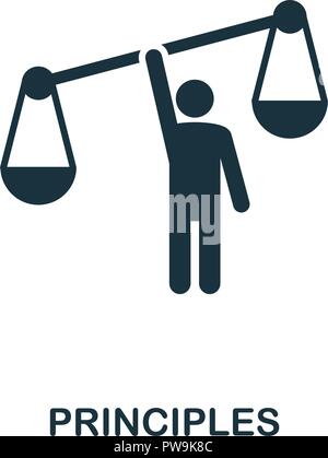 Morality icon. Monochrome style design from business ethics collection ...