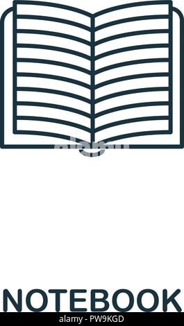 Pen and paper notebook icon outline vector Stock Vector Image & Art - Alamy