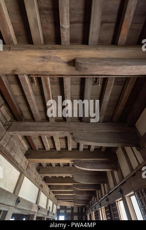 HIMEJI, JAPAN - JUNE 29 2017: Interior of Himeji Castle in Himeji ...