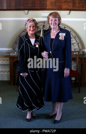 Hazel Latus, Chief Executive of a charity pictured receiving her ...
