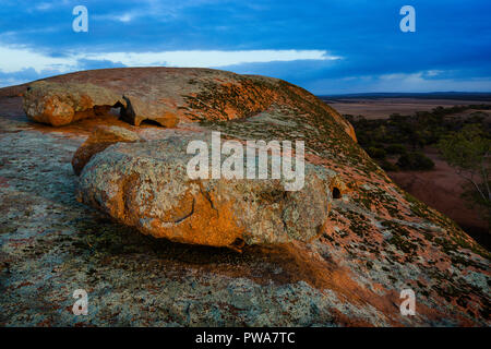 Weathered granite rock formation on Helman Tor a nature reserve on ...