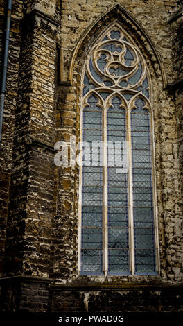 Historic 13th century buildings, featuring stepped gables, in the city ...