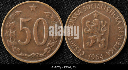 50 Czech koruna coin, currency of the Czech Republic Stock Photo - Alamy