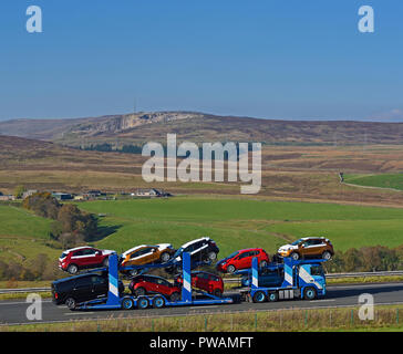 ECM (Vehicle Delivery Service) Limited Car Transporter. M6 Motorway ...