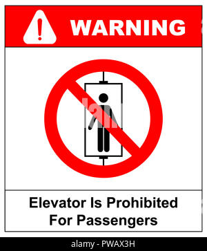 Passengers elevator sign. Lift icon. illustration isolated on white ...