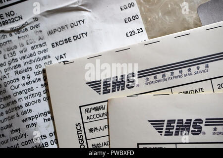 border force customs charge on parcel imported from outside the EU ...