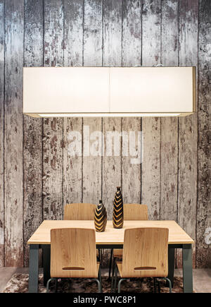 Interior home, modern dining table Stock Photo - Alamy