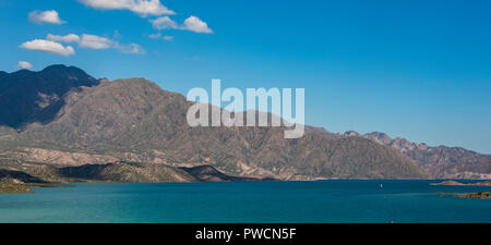 Overview of Lake Potrerillos in Argentina Stock Photo - Alamy
