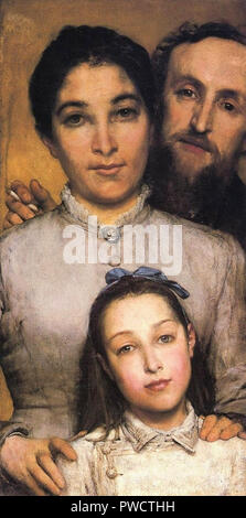 Alma-Tadema Lawrence - Dalou His Wife and His Daughter Stock Photo - Alamy