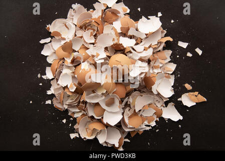 Crushed egg shells Stock Photo - Alamy