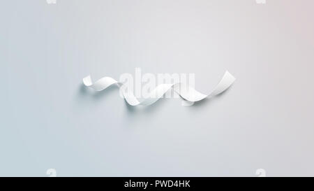 Blank white satin ribbon mockup, isolated Stock Photo - Alamy