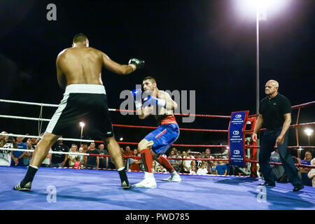 Zagreb, Croatia - 15 Sep, 2018 : Boxing match between the Croatian ...