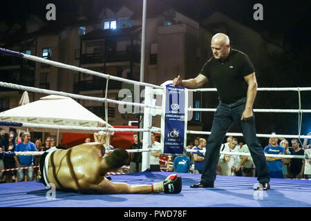 Zagreb, Croatia - 15 Sep, 2018 : Boxing match between the Croatian ...