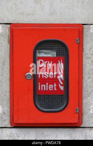 Dry Riser Inlet Box for Firefighters Stock Photo - Alamy