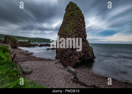 Cushendun Caves, one of the famous attraction in Northern Ireland and ...