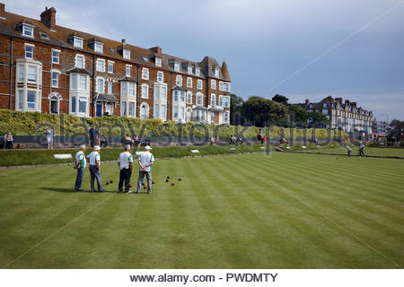 Hunstanton Cliff Parade Bowls Club, Norfolk, UK Stock Photo: 50206648 ...